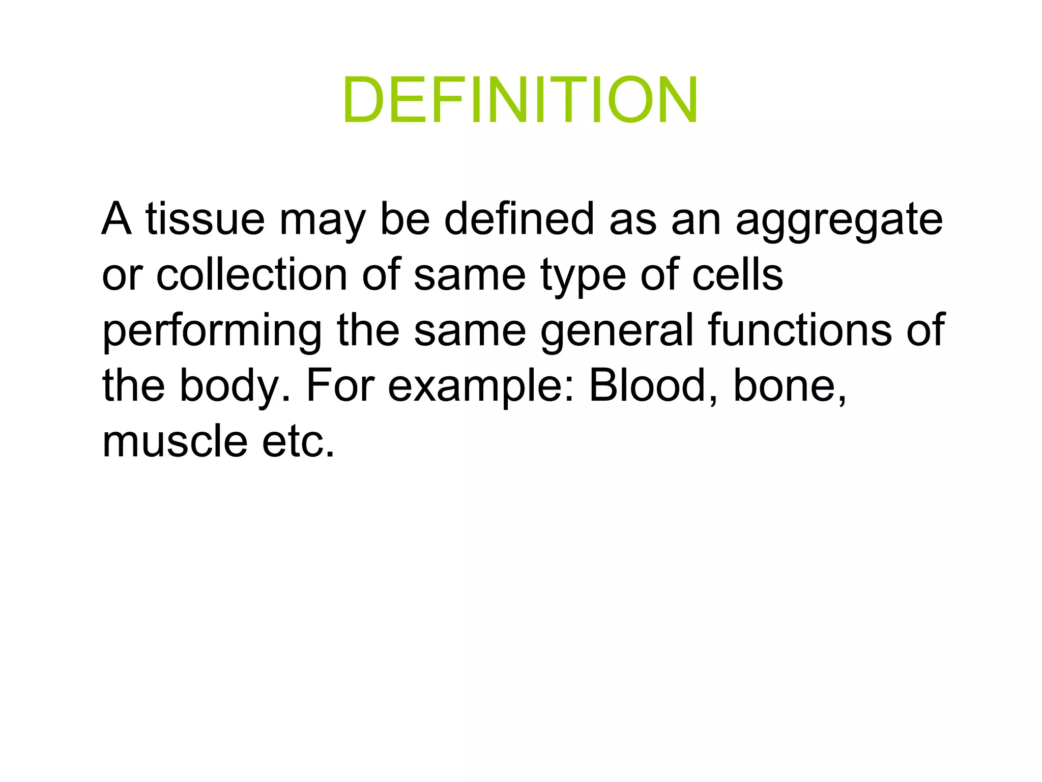 Tissue System/Collection of Cells | PPT