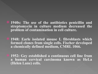 tissue-culture-applications and cell culture.ppt | Biological Sciences ...