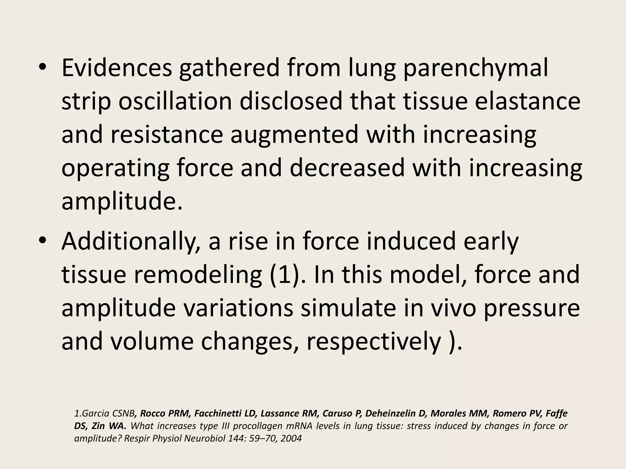 Tissue biomechanics in lung diseases | PPTX