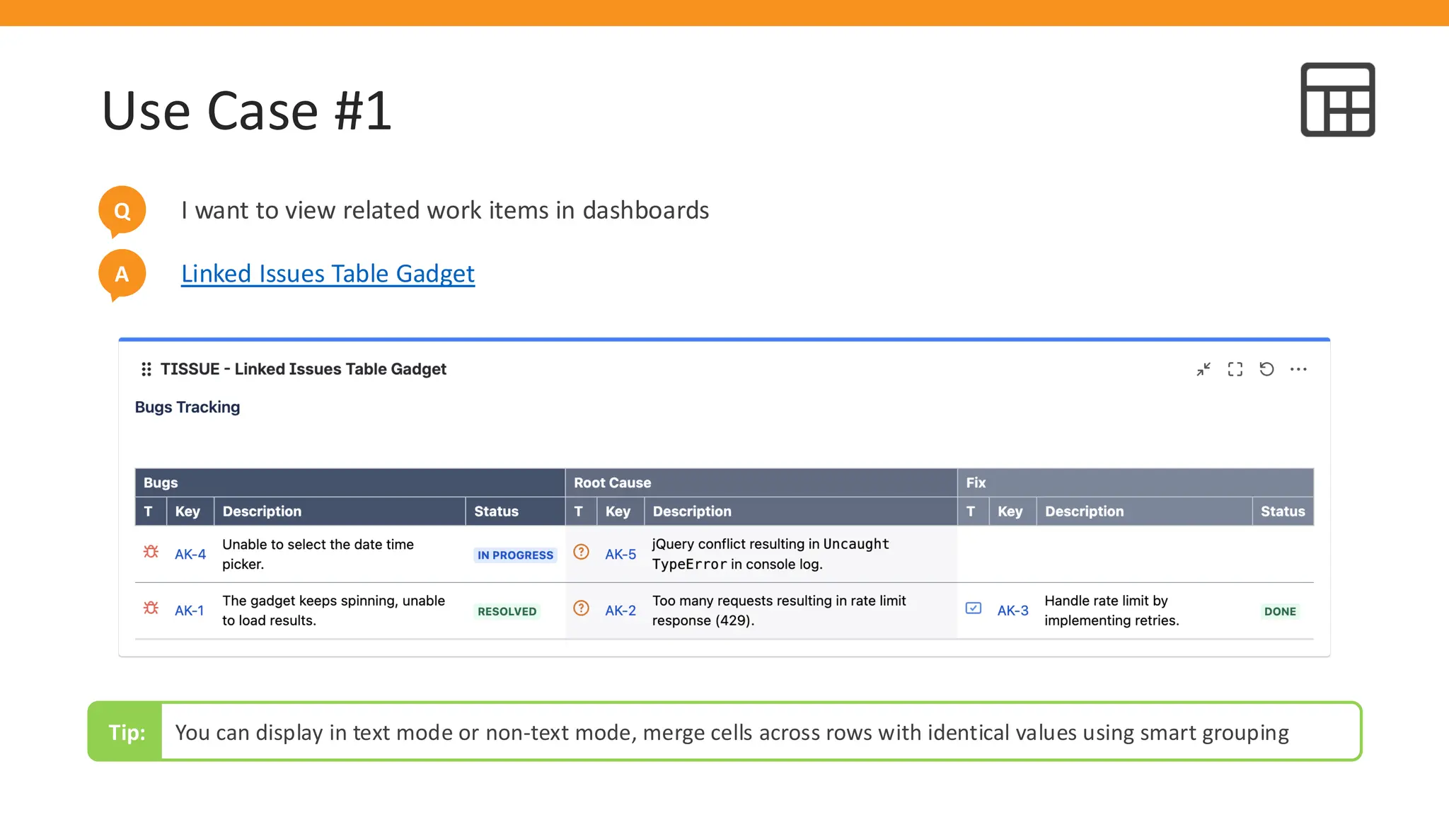 Brochure for Tissue for Jira Cloud (Table of Linked Issues) | PDF