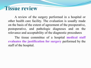 Tissue Committee (MHA) | PDF