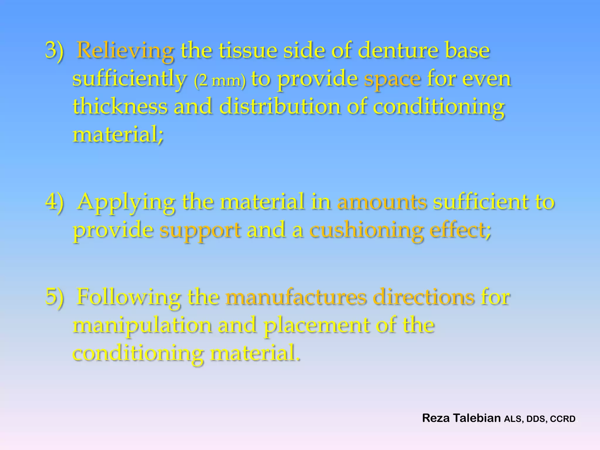 Tissue conditioner / Soft liner | PPTX