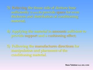 Tissue conditioner / Soft liner | PPTX