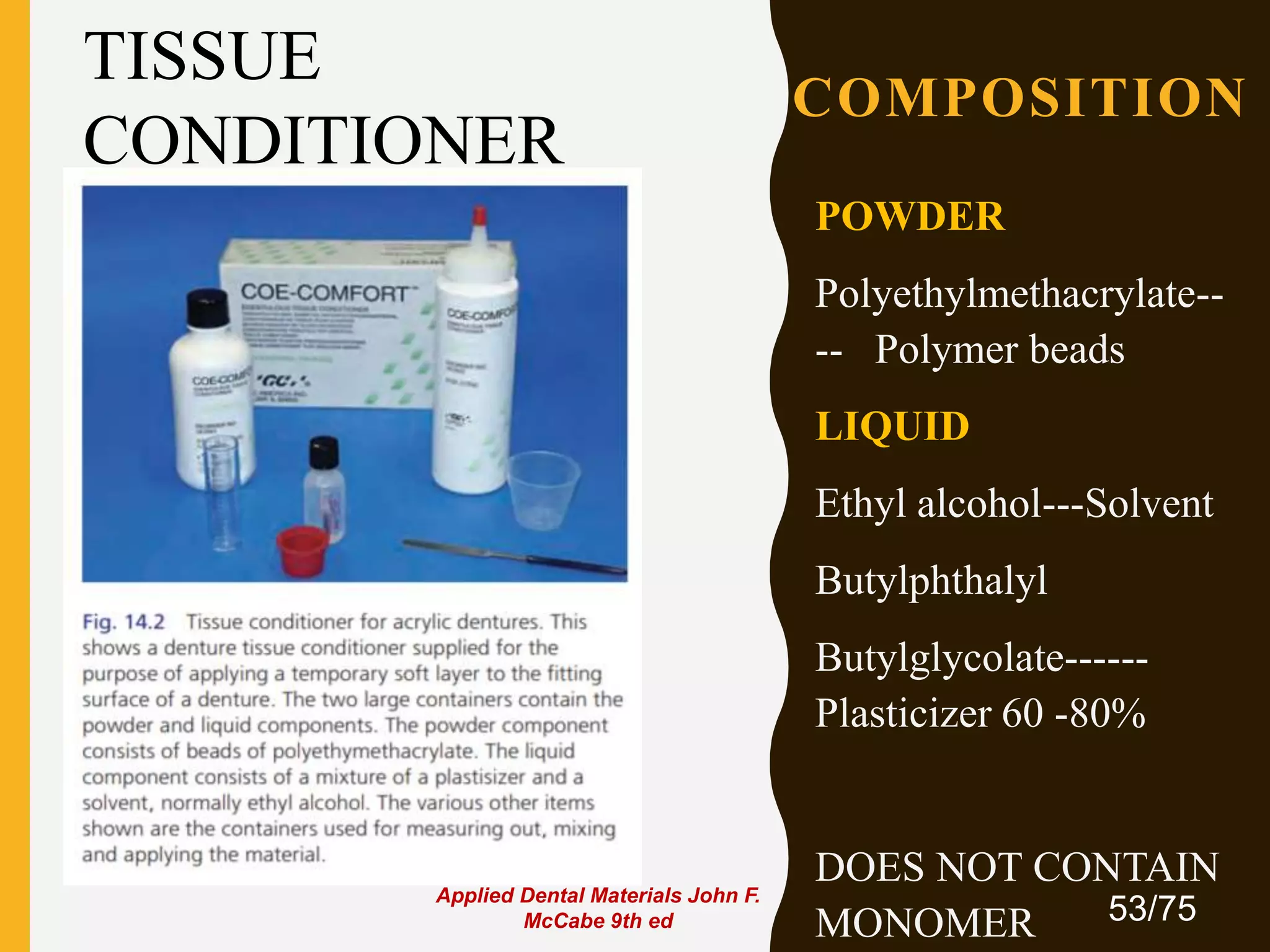 Tissue conditioners | PPTX