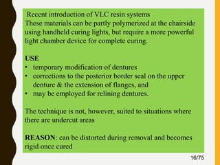 Tissue conditioners | PPTX