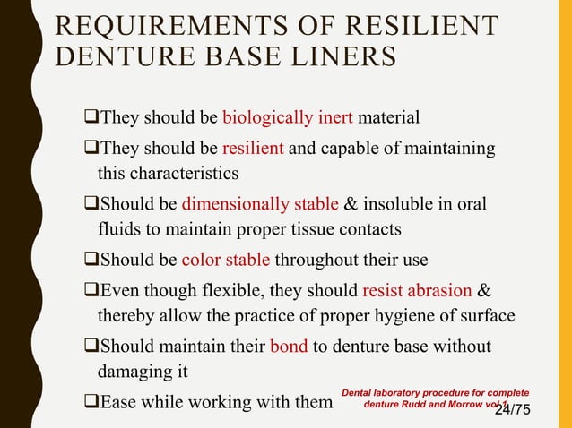 Tissue conditioners | PPTX | Oral care | Personal Care