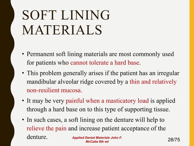 Tissue conditioners | PPTX | Oral care | Personal Care