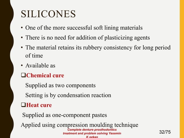 Tissue conditioners | PPTX | Oral care | Personal Care