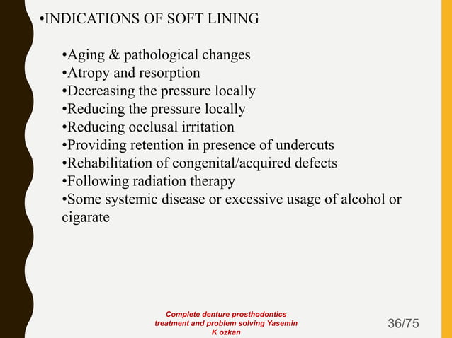 Tissue conditioners | PPTX | Oral care | Personal Care