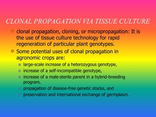 Tissue culture | PPT | Gardening | Home & Garden