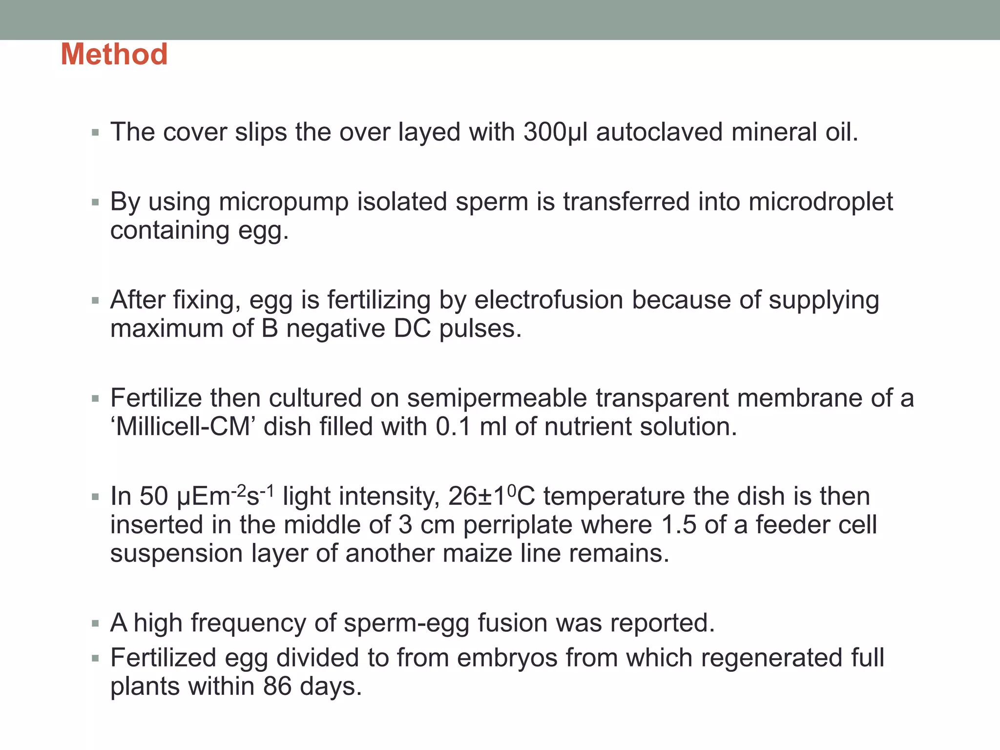 In Vitro Pollination | PPTX