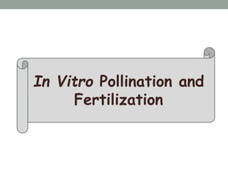 In Vitro Pollination | PPTX