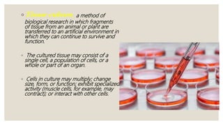 Tissue culture | PPT