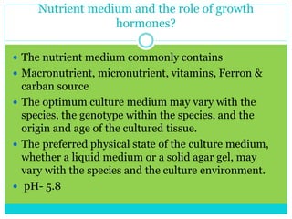 Tissue culture | PPTX