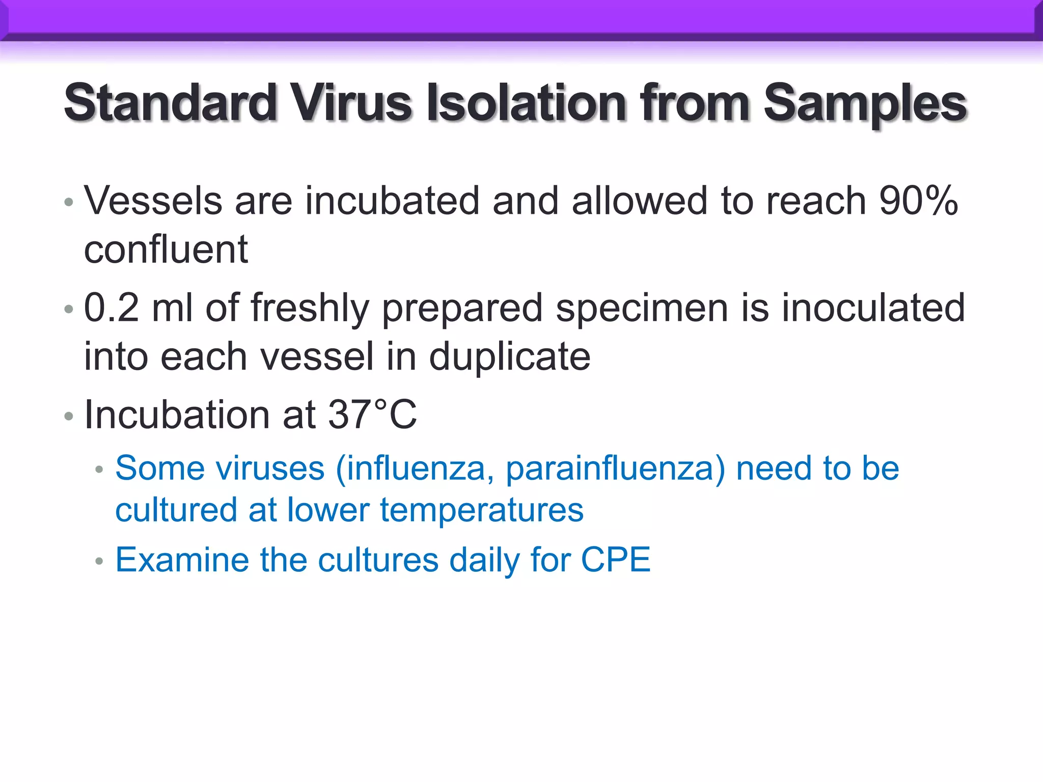 Tissue culture and virology (cpe, plaque assay) | PPTX