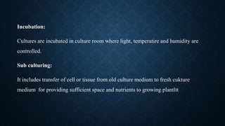 Tissue culture of plants | PPTX