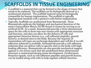 TISSUE DEVELOPMENT WITH TISSUE ENGINEERING APPROACH | PPTX