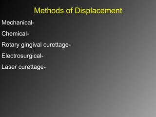 Tissue displcement | PPT