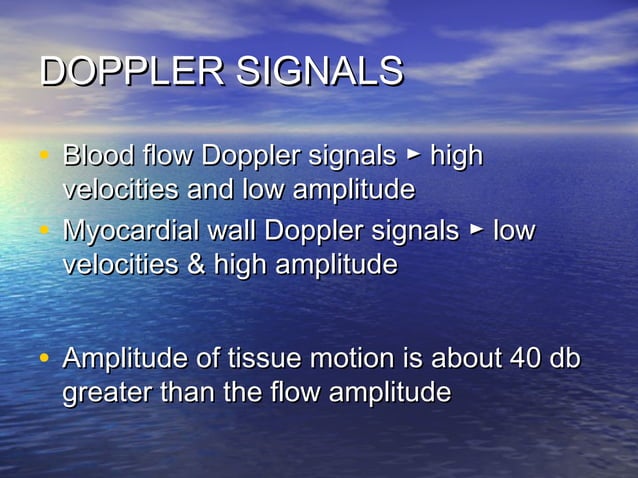 Tissue doppler imaging | PPT
