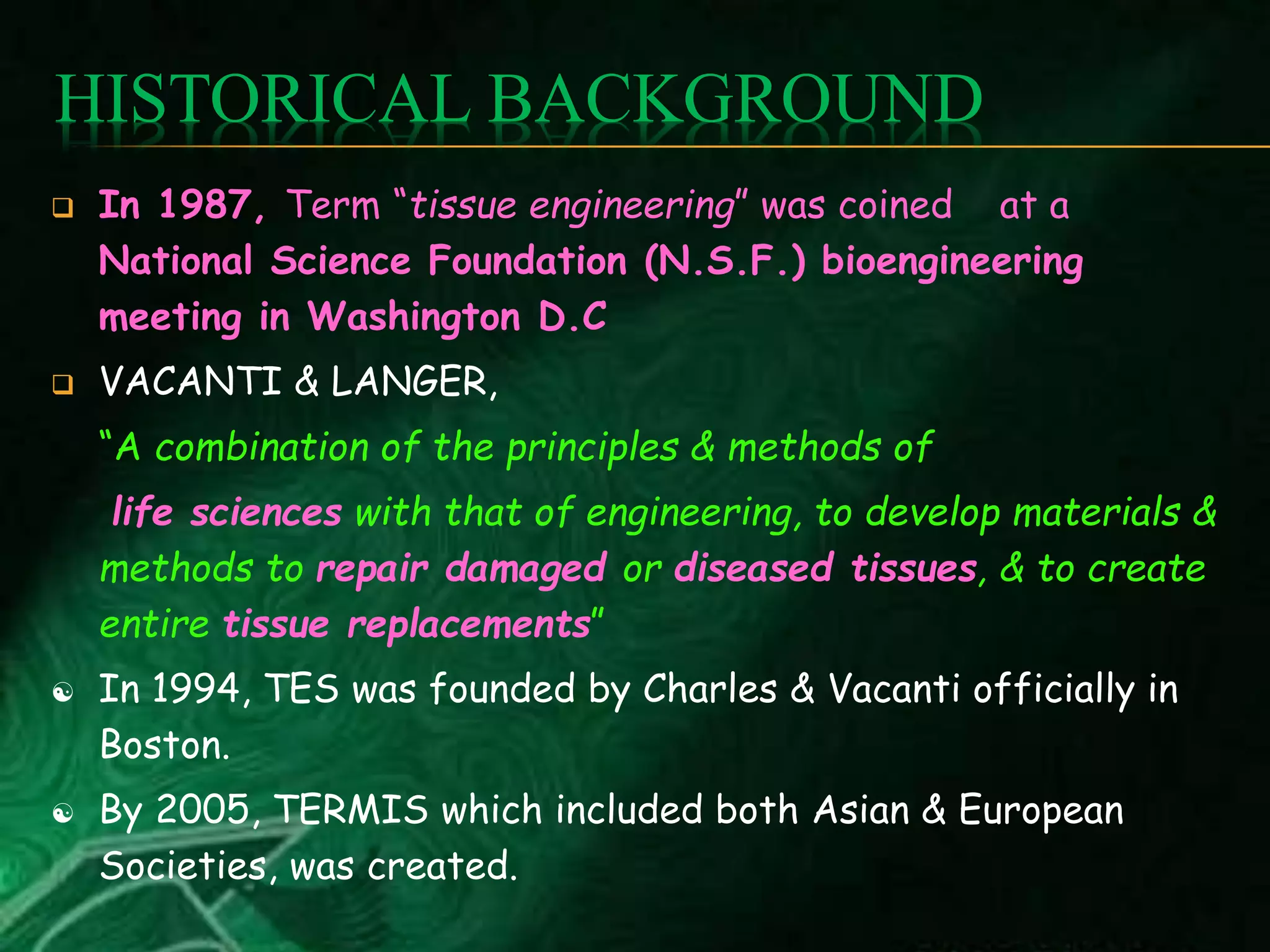 Tissue engineering and regenerative medicine | PPTX