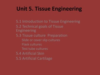 Tissue engineering | PPTX | Skin and Dermatology | Diseases and Conditions