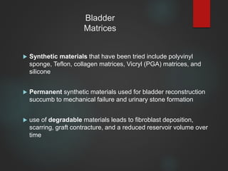 Tissue engineering applications in urology | PPTX