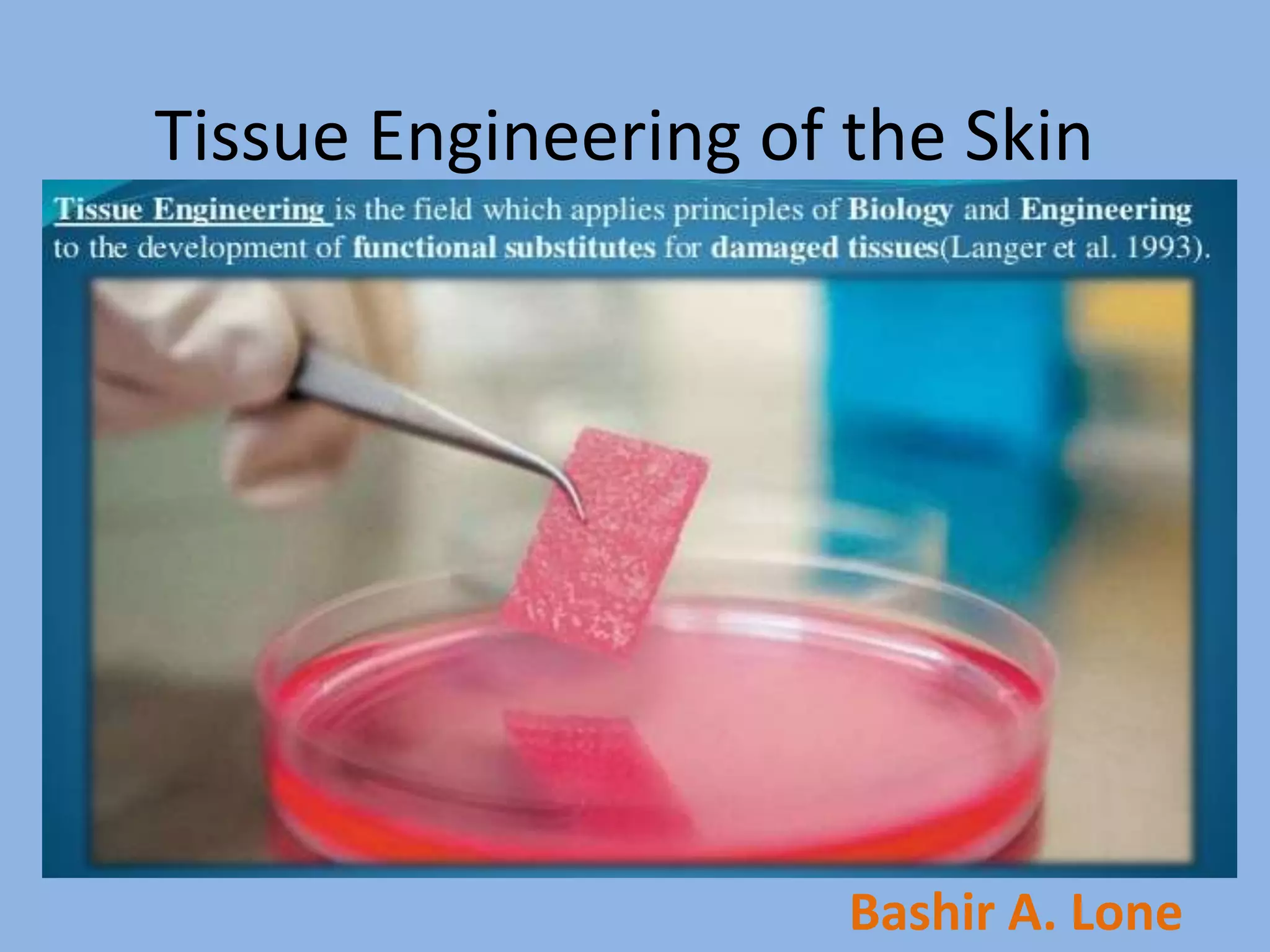 Tissue Engineering of the Skin.ppt