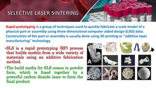 Tissue engineering - solvent casting particulate leaching and selective laser sintering | PPTX