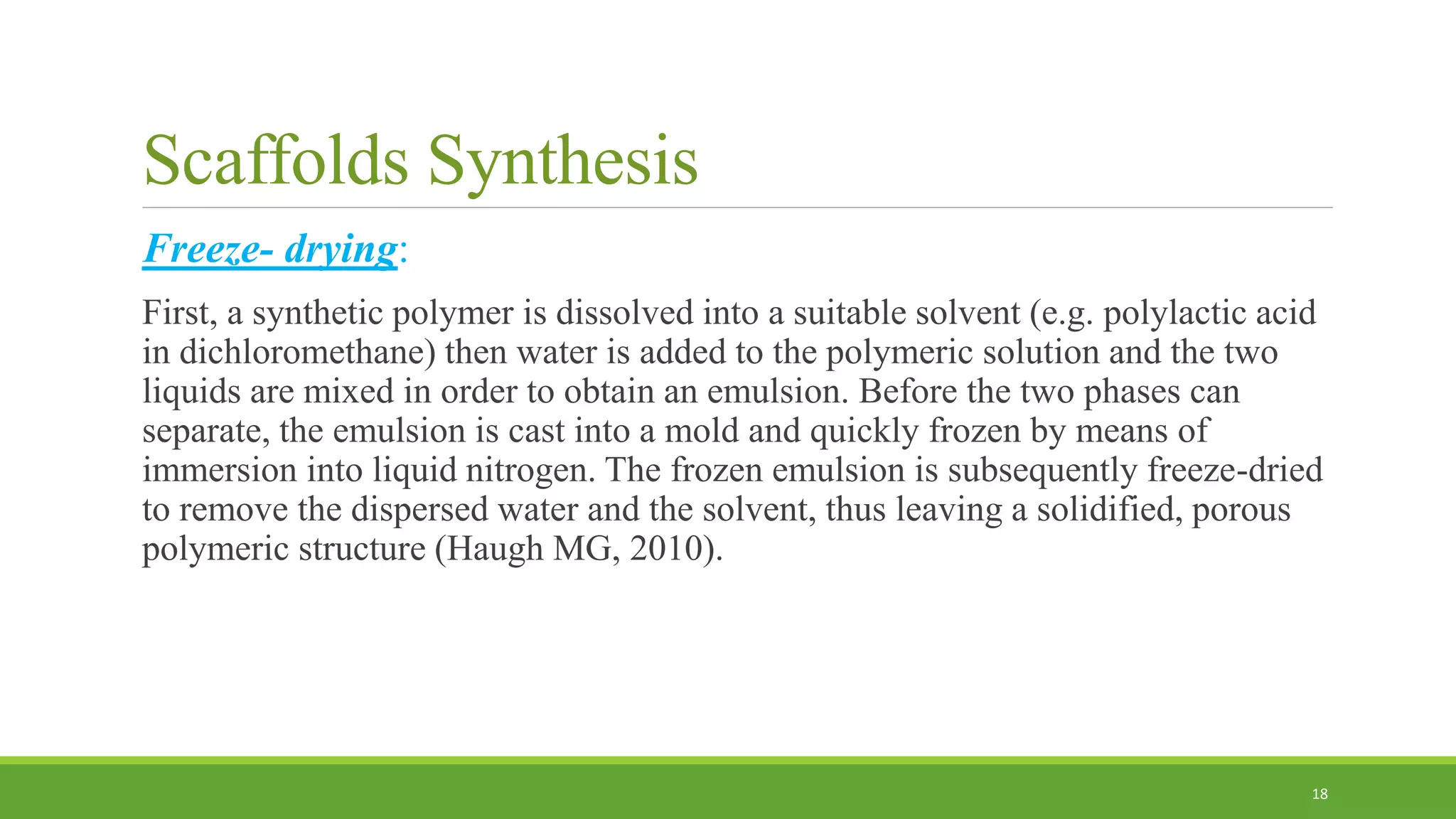 Tissue Engineering: Scaffold Materials | PPTX