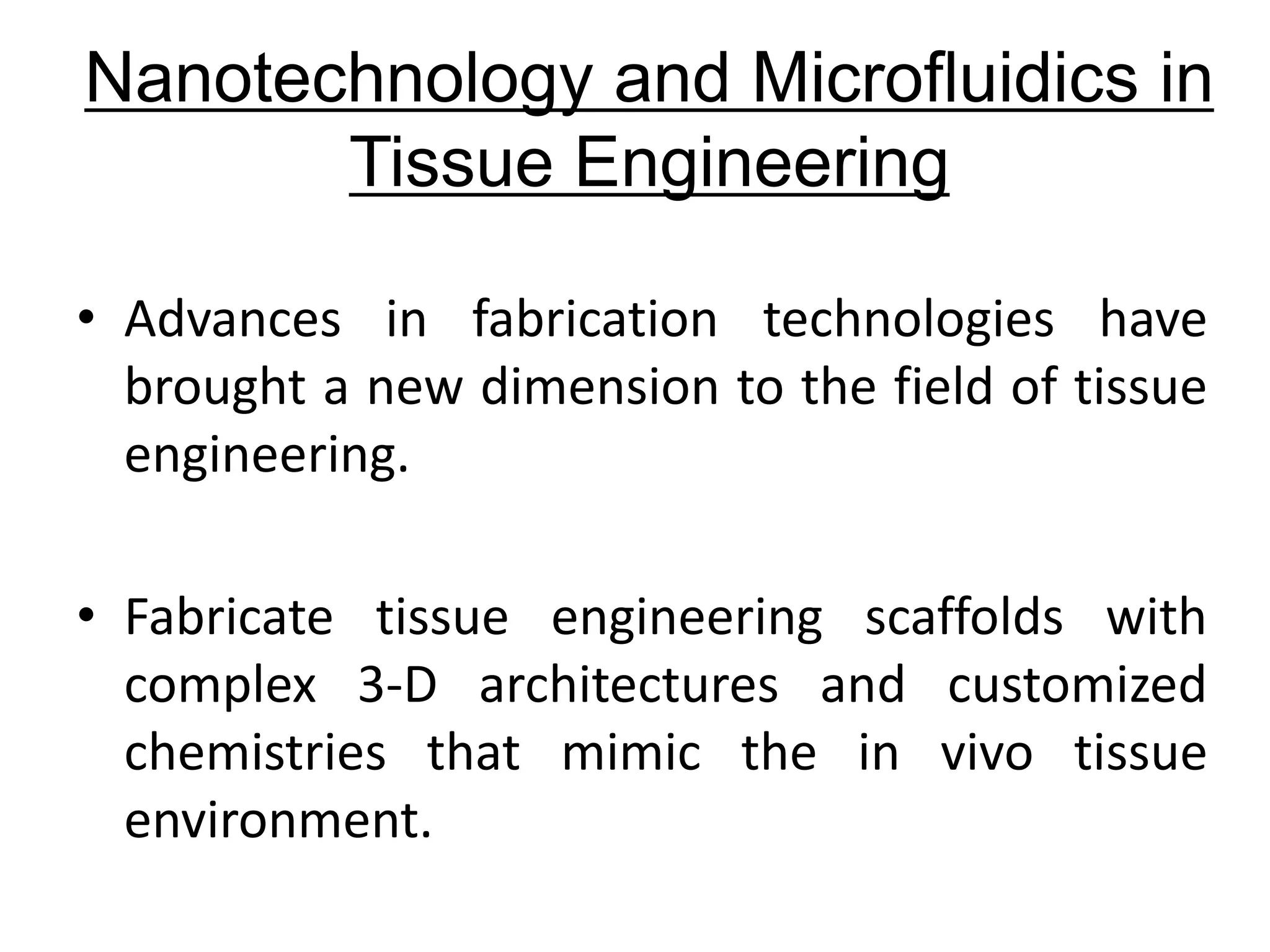 Tissue Engineering & Regenerative Medicine | PPTX