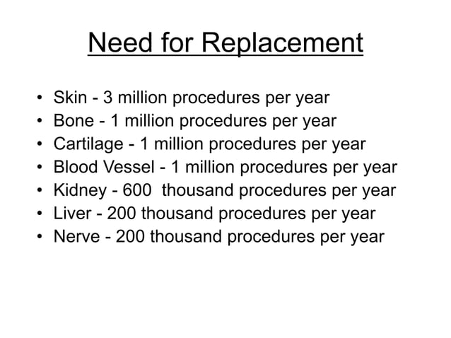 Tissue Engineering & Regenerative Medicine | PPTX | Surgery | Medical ...