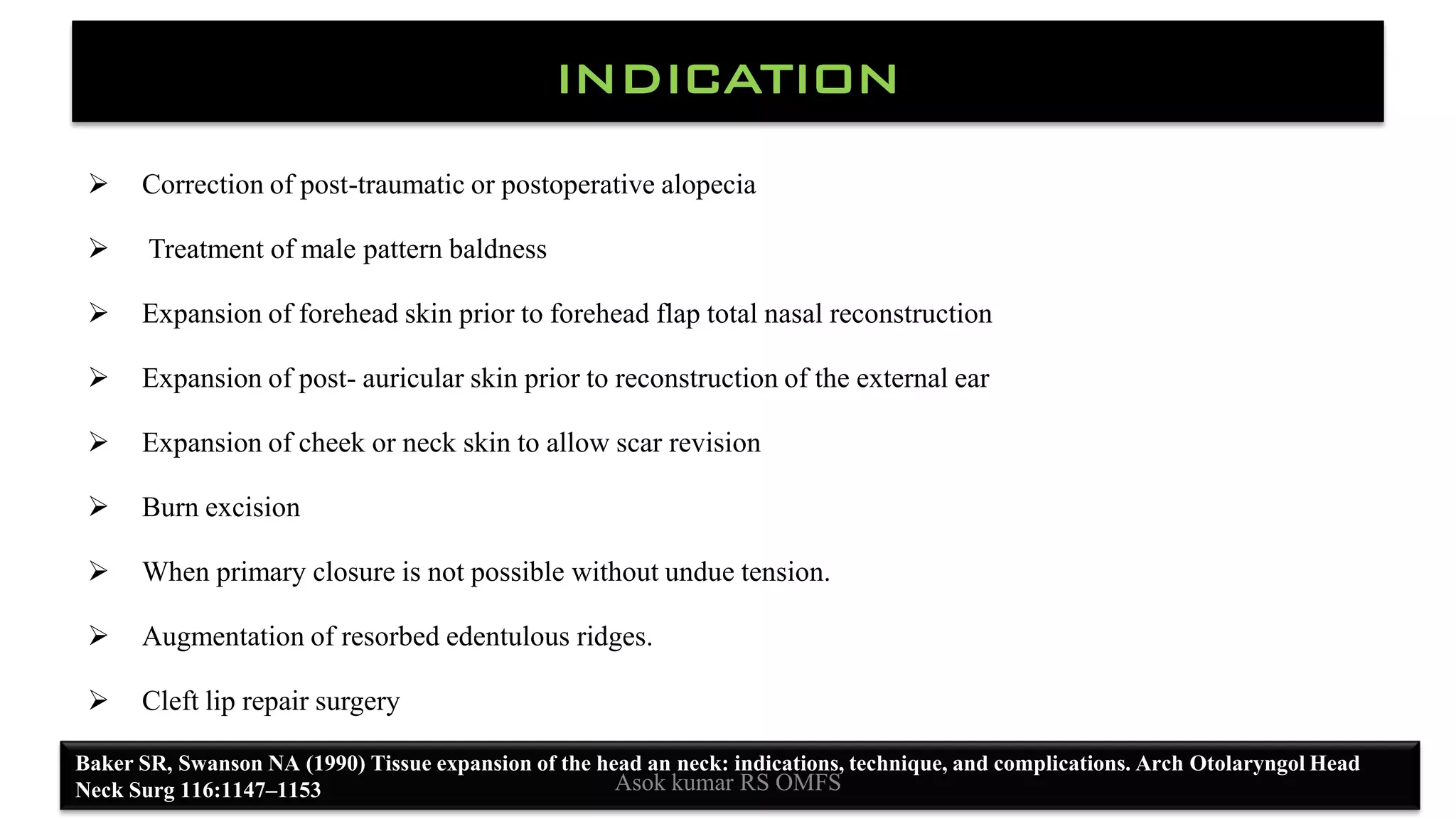 Tissue expander in omfs | PDF