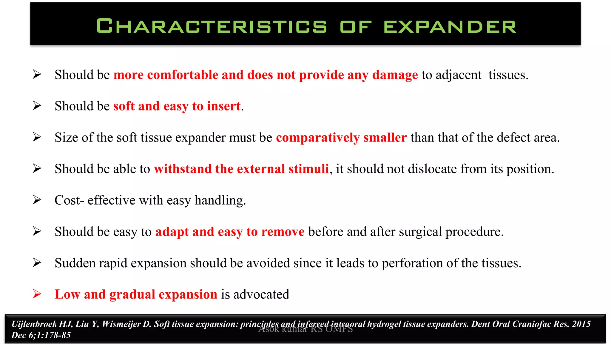 Tissue expander in omfs | PDF