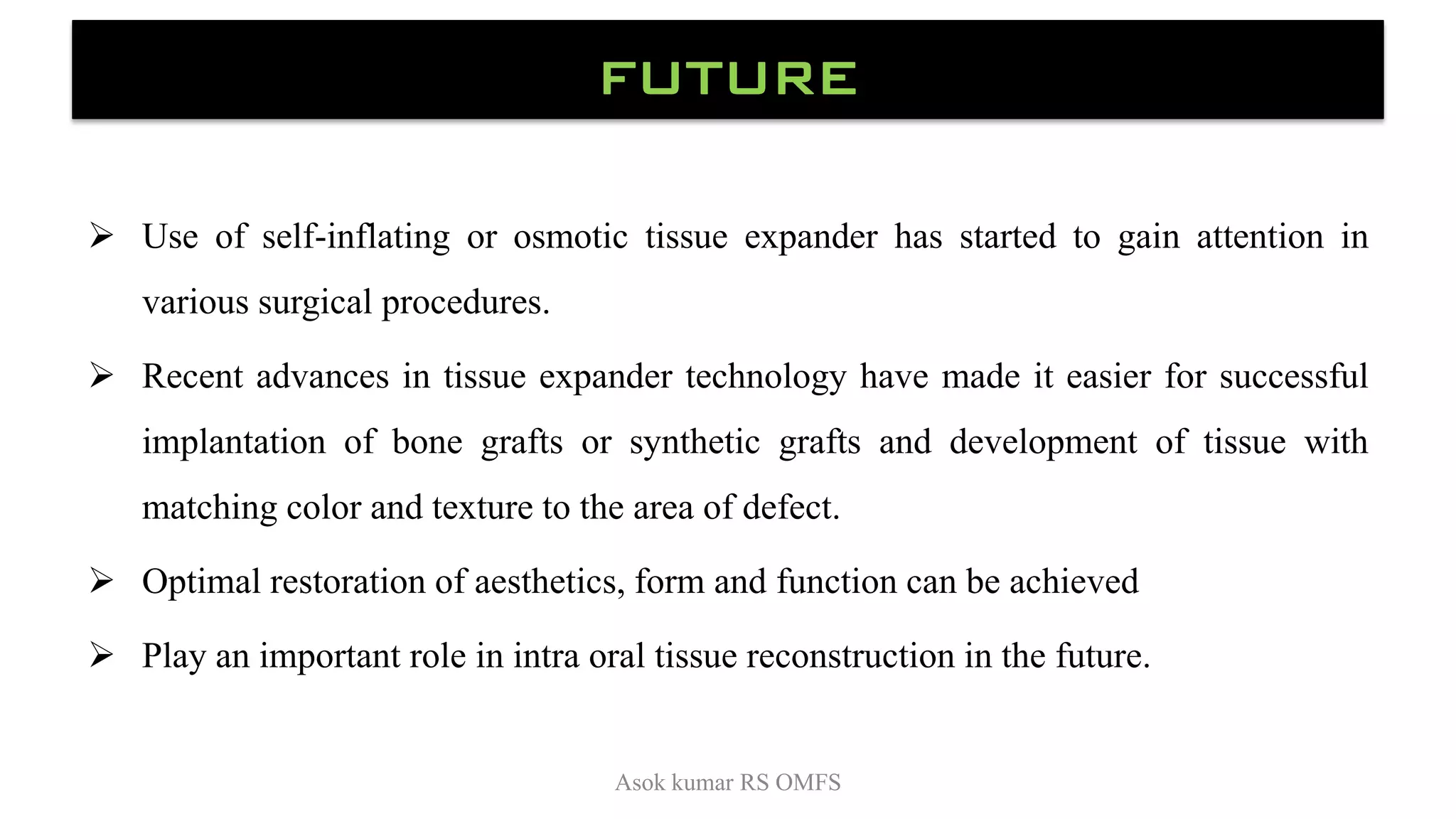 Tissue expander in omfs | PDF