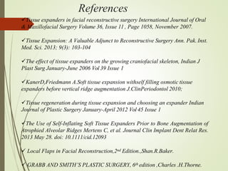 Tissue expanders in oral and maxillofacial surgery | PPTX