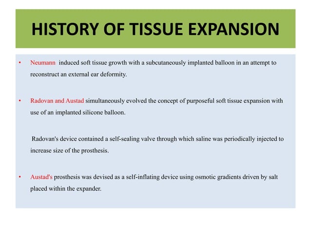 Tissue expansion | PPTX