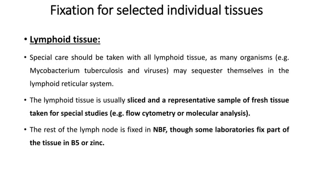 Tissue Fixation Histopathology | PPTX | Chemistry | Science