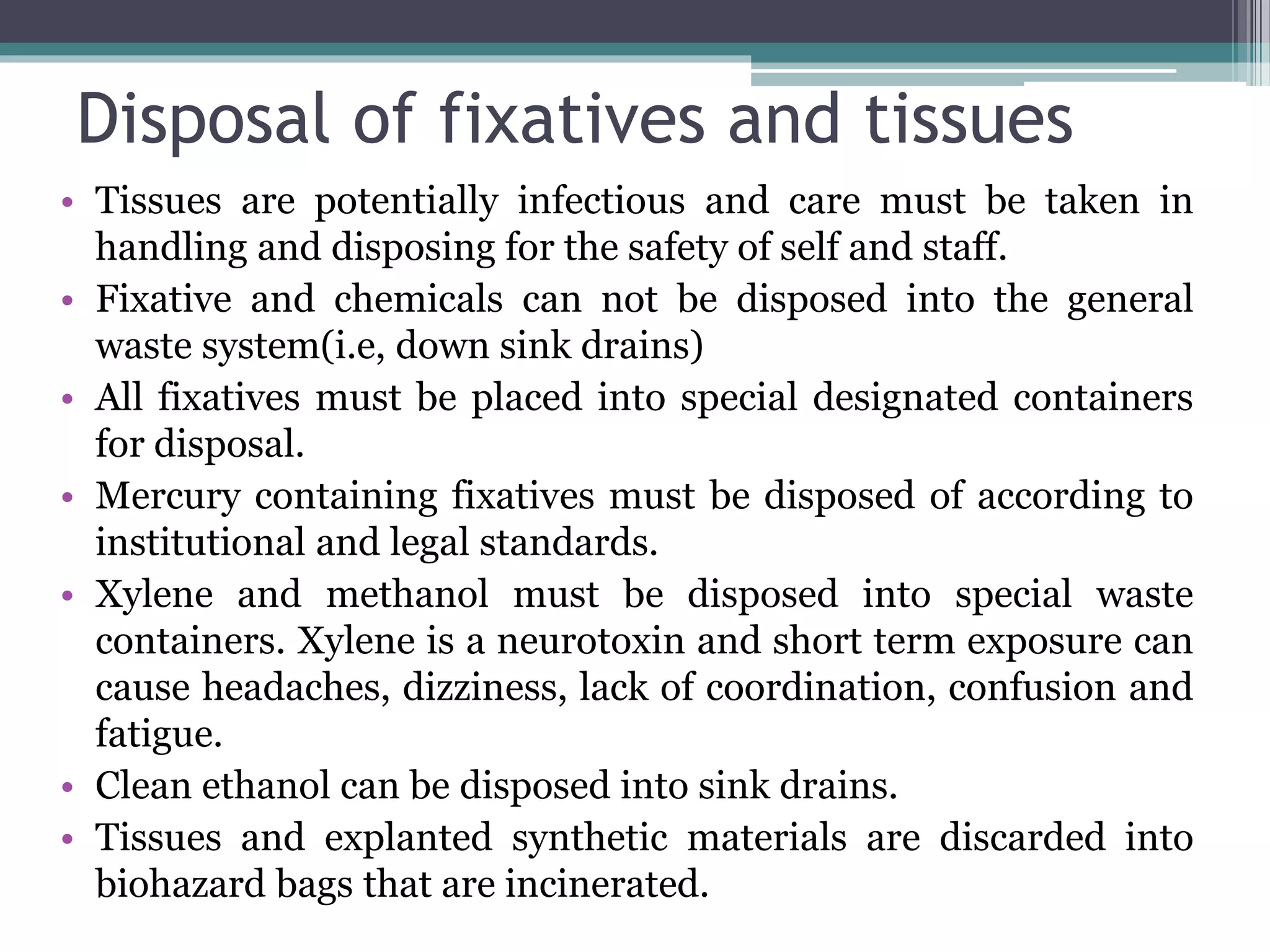 Tissue fixation and grossing | PPTX