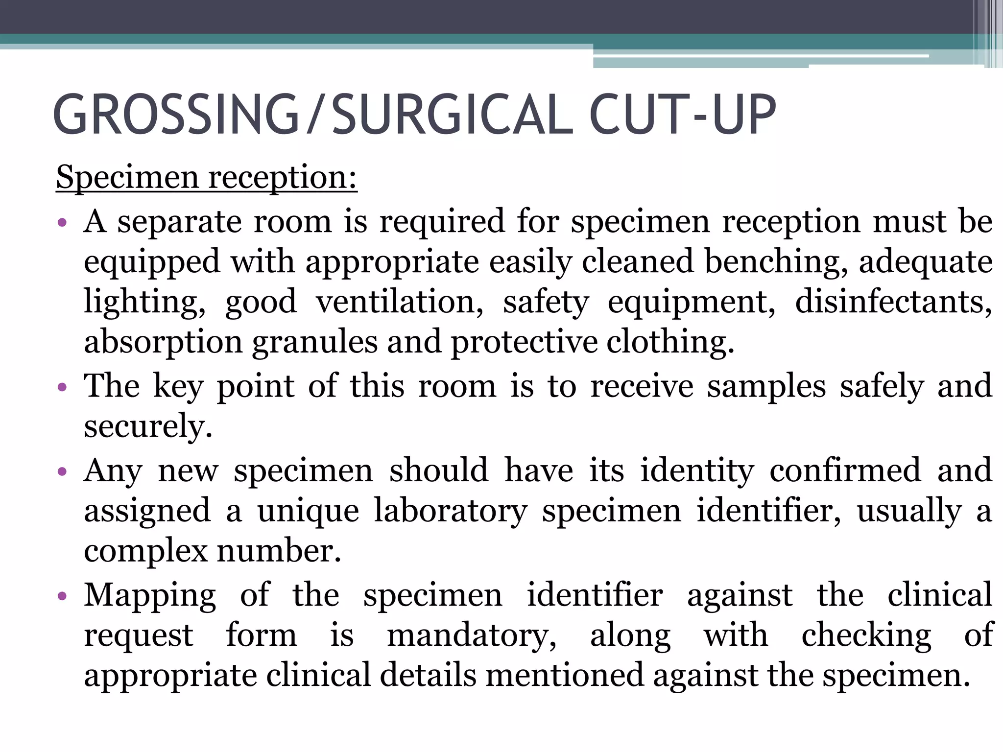 Tissue fixation and grossing | PPTX