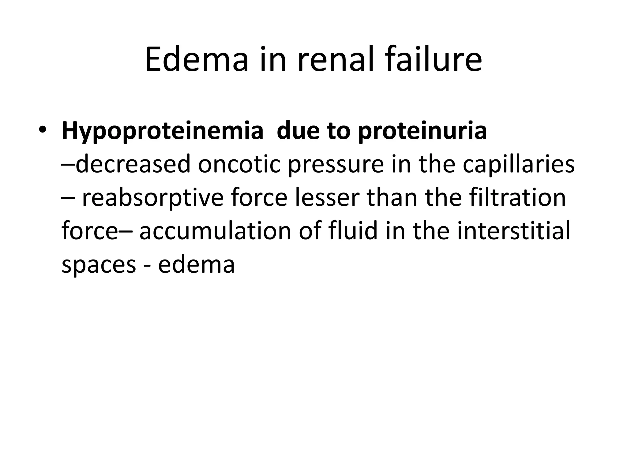 Tissue fluid formation & Edema slideshare | PPTX
