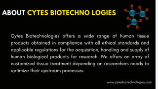 Tissue For Research | Cytes biotechnologies | PDF