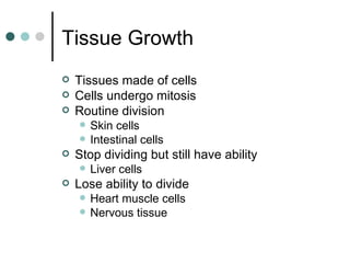 Tissue growth and repair | PPT