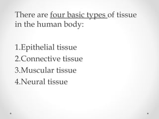 Tissue intro &_epithelial | PPT
