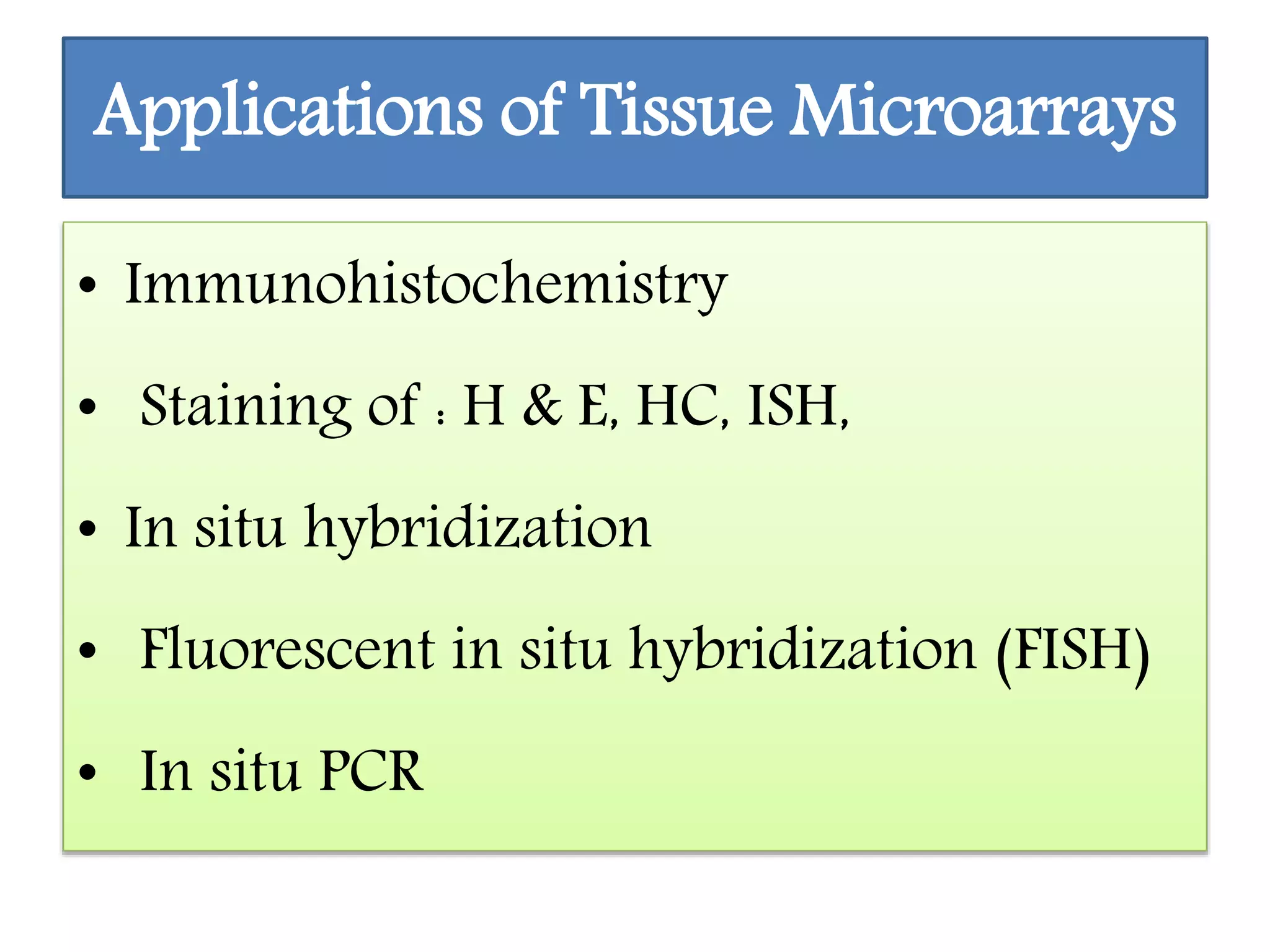 Tissue microarray | PPTX