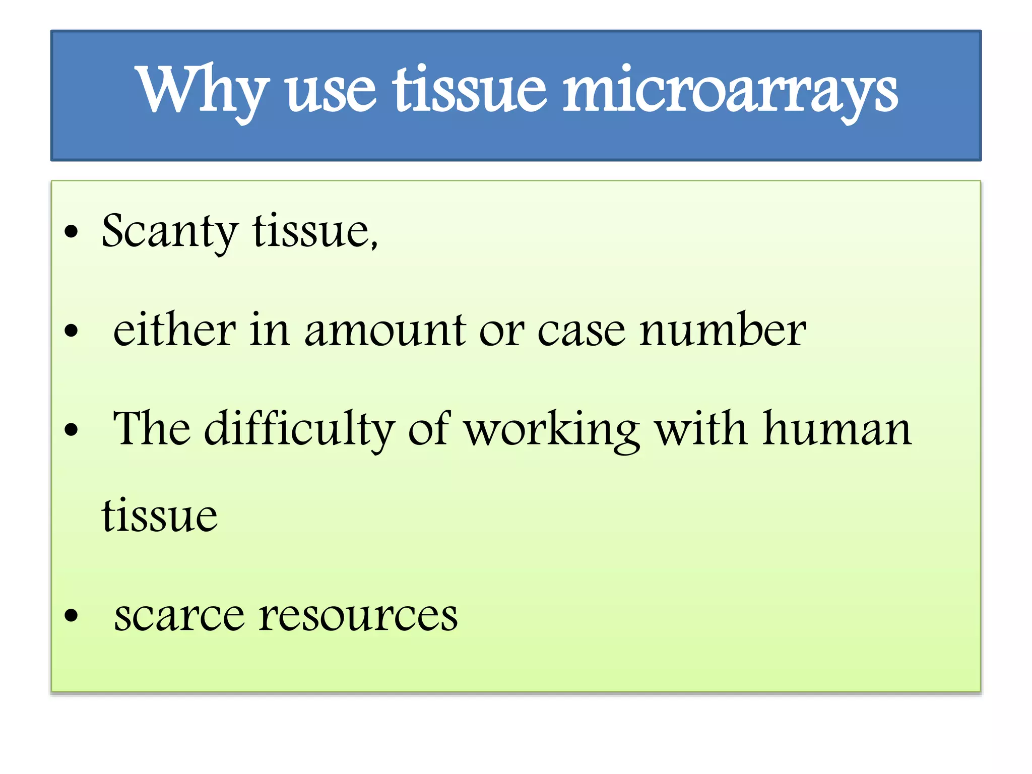 Tissue microarray | PPTX