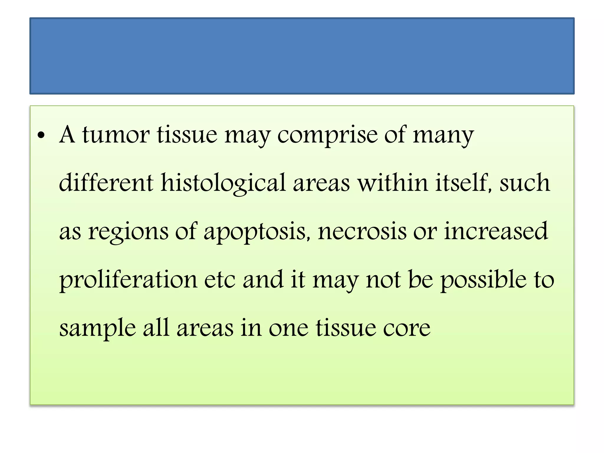 Tissue microarray | PPTX | Cancer | Diseases and Conditions