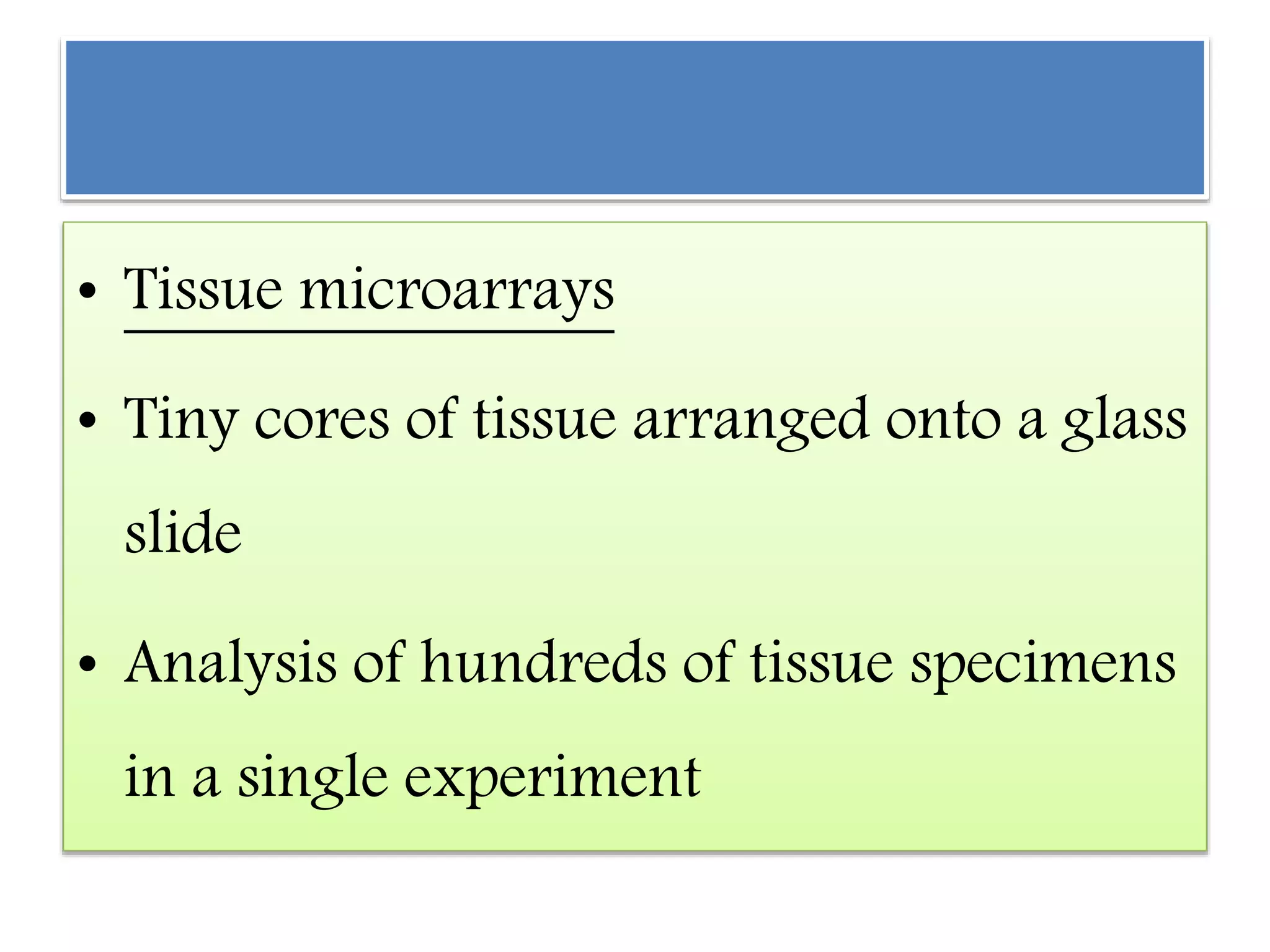 Tissue microarray | PPTX