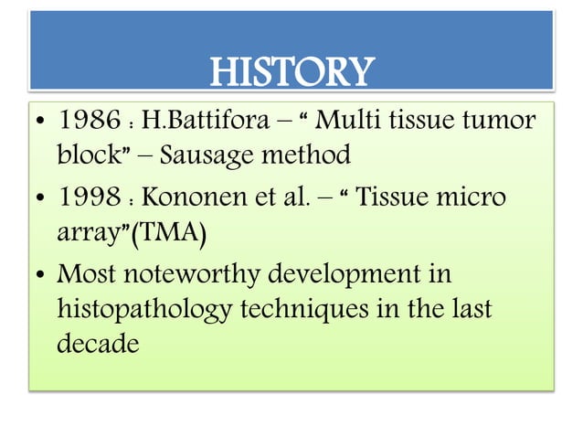 Tissue microarray | PPTX | Cancer | Diseases and Conditions