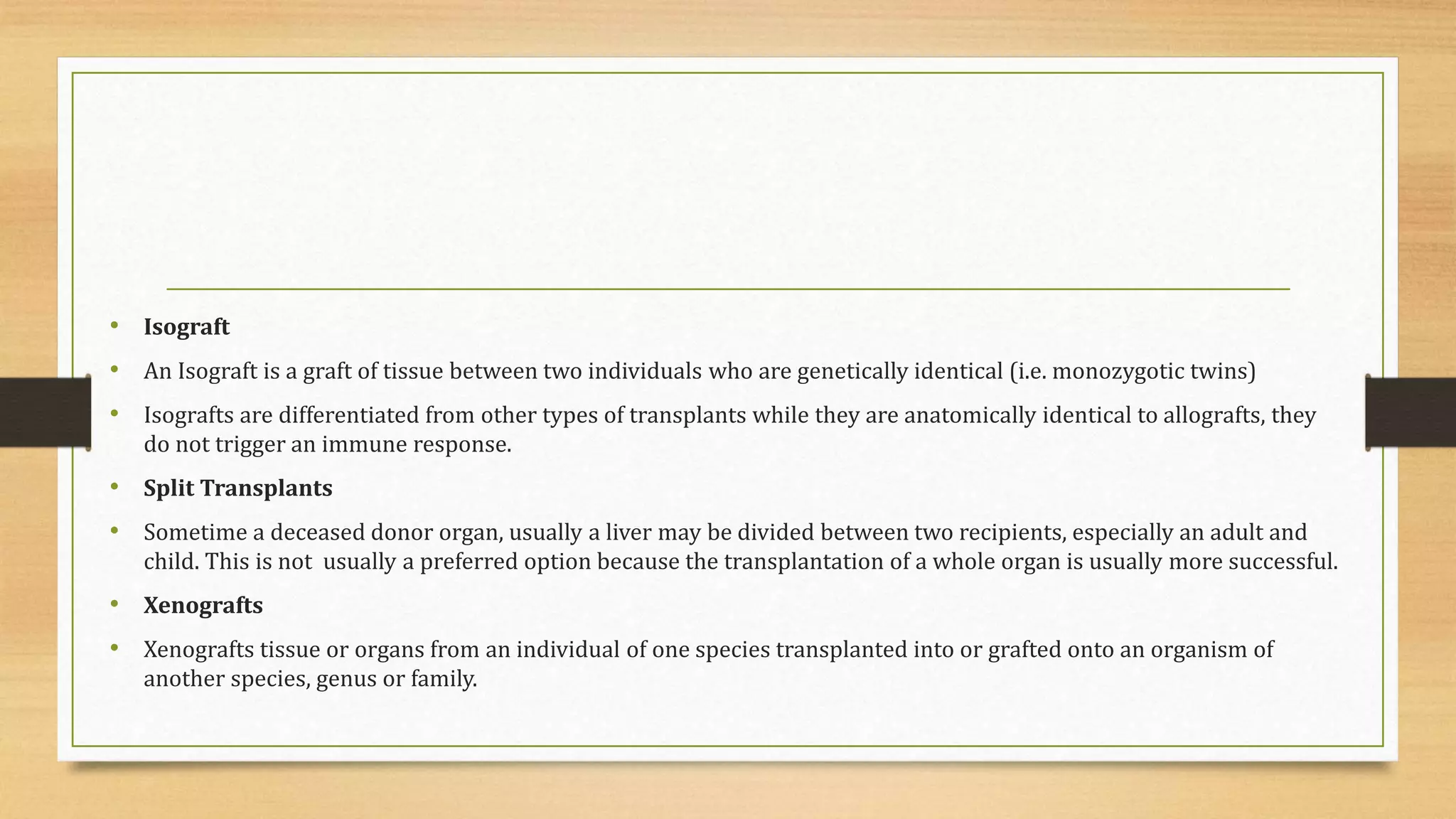 Tissue, Organ and Cell transplantation.pptx