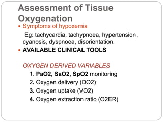 Tissue oxygenation | PPTX